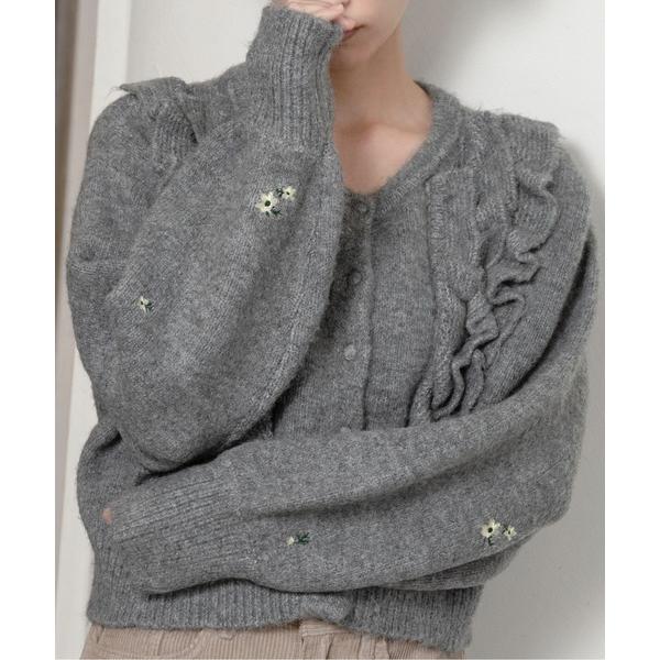 『セール実施中』ZOZO問い合わせ番号:99734747ショップ:eim，エイムブランド:lawgy，ラウジー，eim，エイム商品名:floral pattern embroidery knit / フローラルパターンエンブロイダリーニット...