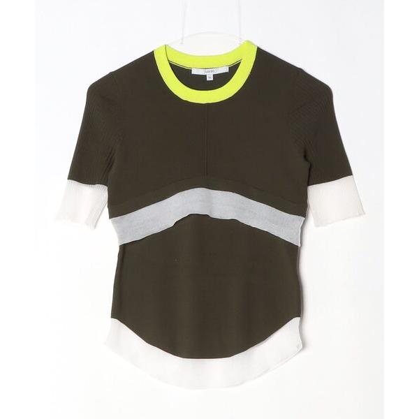 『タイムセール実施中』参考価格：28，600円発売時期：2025年02月コンディション：S（新品同様）タグ付きの未使用、または新品同様のアイテム付属品：タグ参考商品名：COLOR BLOCK SHEER TOP / カラーブロックシアートッ...