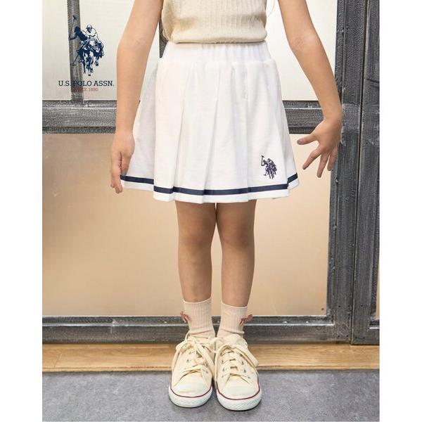 『セール実施中』ZOZO問い合わせ番号:99765854ショップ:petit main，プティマインブランド:Lycee mine，リセマイン，petit main，プティマイン商品名:【U.S.POLO ASSN.】スウェットプリーツスカ...