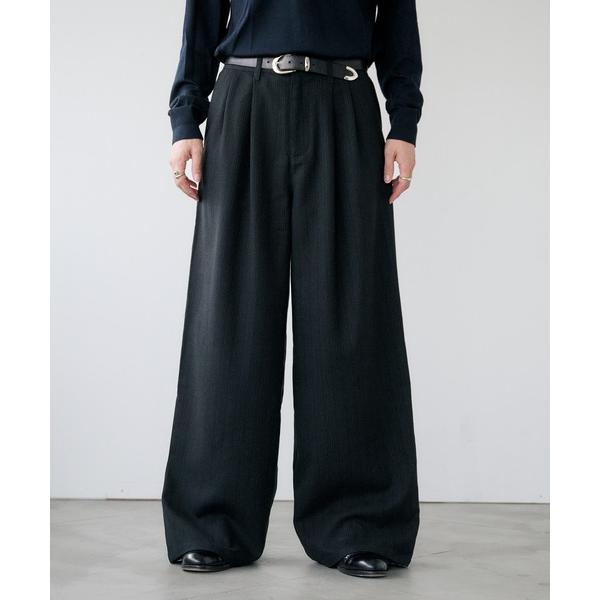 『セール実施中』ZOZO問い合わせ番号:99766139ショップ:kutir，クティールブランド:Adoon plain，アドーンプレーン，kutir，クティール商品名:2-Tuck Wide Pinstripe Slacks / 2タック...