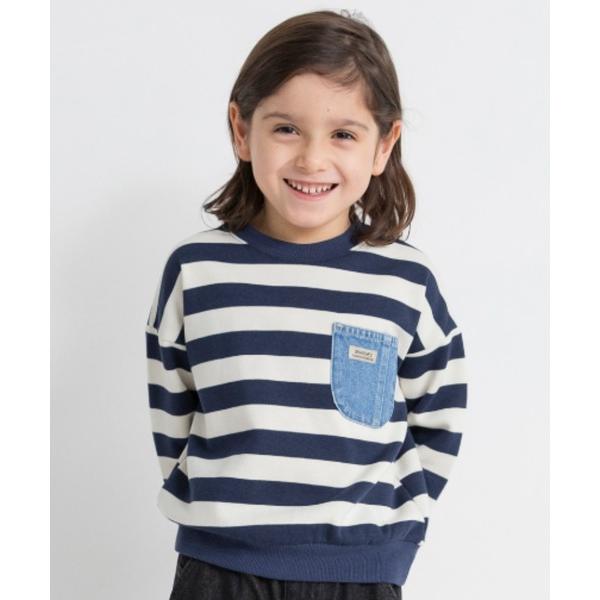 ZOZO問い合わせ番号:99766660ショップ:branshes，ブランシェスブランド:branshes，ブランシェス商品名:【あったか/デニムポケット付き】裏起毛トレーナーカテゴリ:トップス>スウェットブランド品番:11-5404...