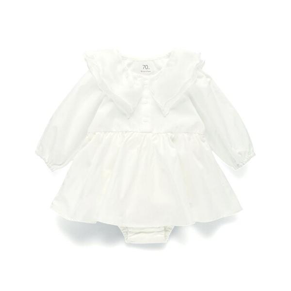 ※このアイテムは返品・交換対象外商品です。ZOZO問い合わせ番号:99766664ショップ:branshes，ブランシェスブランド:branshes，ブランシェス商品名:【おそろい】シフォン襟カバーオールカテゴリ:ママ＆ベビー>ロンパ...