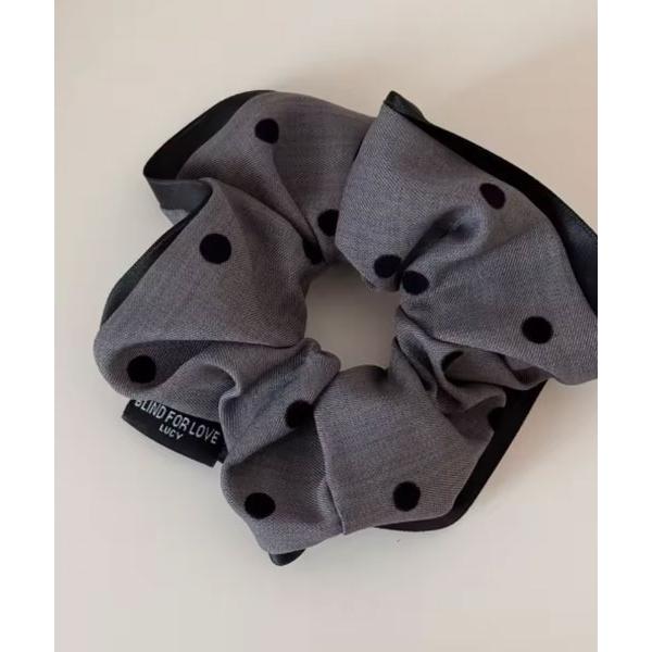 ZOZO問い合わせ番号:99766694ショップ:TONE，トーンブランド:TONE SELECT GOODS，トーンセレクトグッズ商品名:【urge select】ドット柄/花柄 パイピング シュシュカテゴリ:ヘアアクセサリー>シュ...