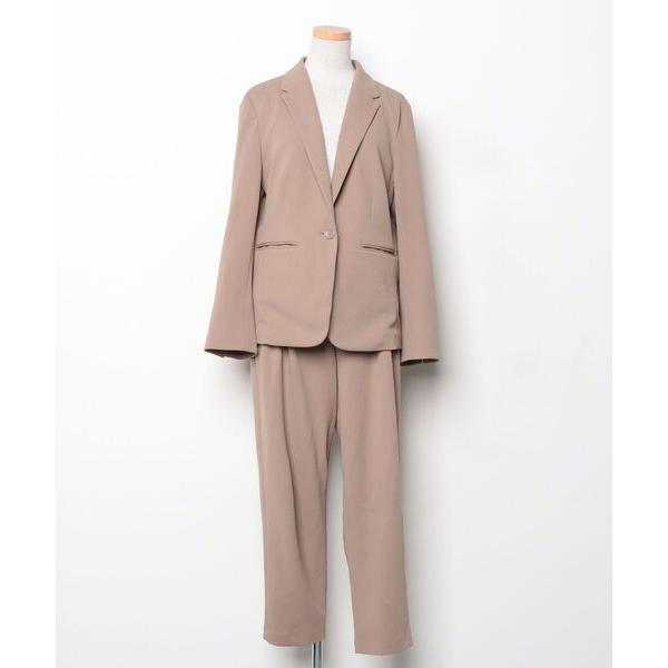 参考価格：13，420円発売時期：2019年05月コンディション：C（やや使用感あり）使用感があり、やや気になる傷や汚れがあるアイテム首周り・前身頃：汚れ参考商品名：無地スタイルアップジャケット＆足長パンツ洗える2点セットアップフォーマルオ...