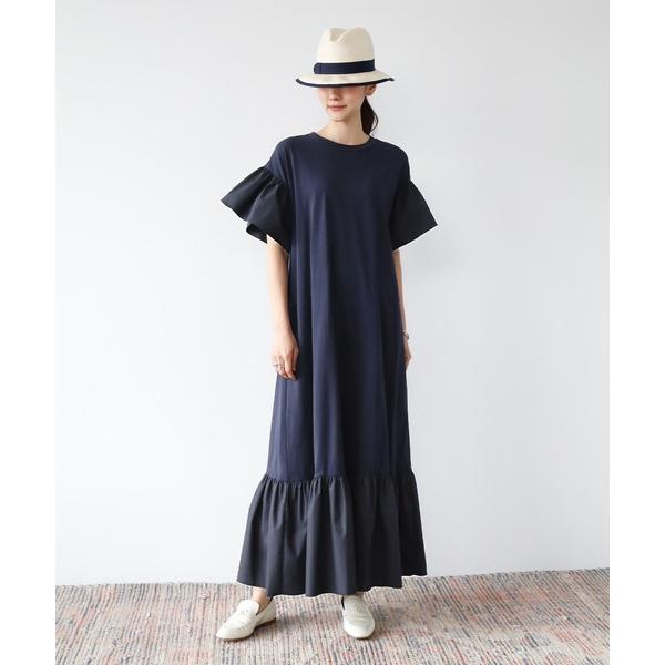 『タイムセール実施中』参考価格：6，991円発売時期：2022年04月コンディション：C（やや使用感あり）使用感があり、やや気になる傷や汚れがあるアイテム前身頃：汚れ参考商品名：異素材ドッキングフリルスリーブロングワンピース【洗える】参考品...