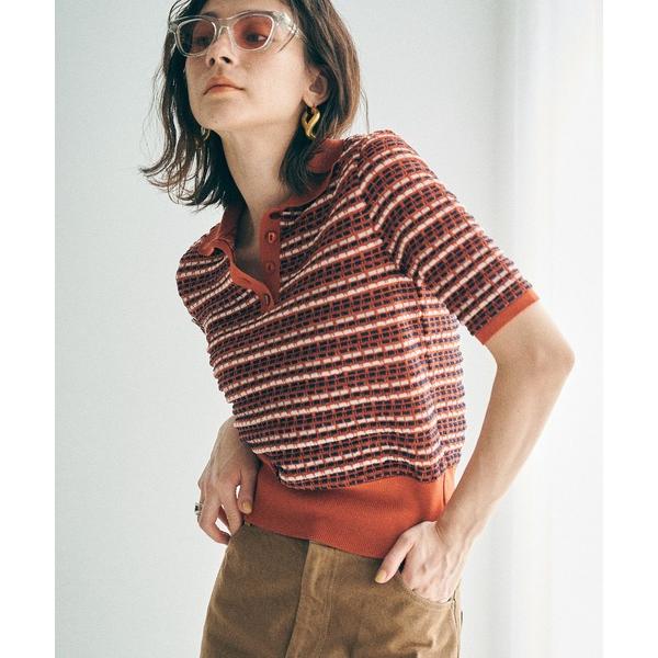 『セール実施中』参考価格：17，600円発売時期：2022年04月コンディション：A（使用感なし）数回使用した程度で使用感が感じられないアイテム参考商品名：【MATURED/マチュアード】ジャガードポロニット参考品番：122330006【商...