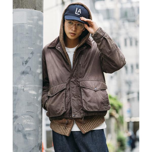 『タイムセール実施中』ZOZO問い合わせ番号:99797337ショップ:FREAK'S STORE，フリークスストアブランド:FREAK'S STORE，フリークスストア商品名:襟コーデュロイ切り替え コットンナイロンブルゾン/ヴィンテージ...