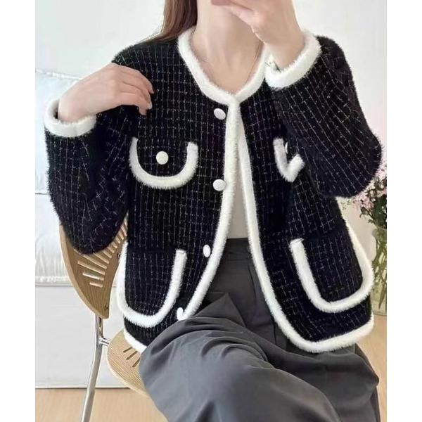 『タイムセール実施中』ZOZO問い合わせ番号:99797515ショップ:Ada.，エイダブランド:CLOTHY，クロシィ商品名:【上品なラメが煌めく。クラシカルムードなツイード風ニット】シャギーニットグラフチェックジャケットカテゴリ:ジャケ...