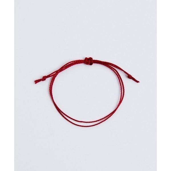 ZOZO問い合わせ番号:99797637ショップ:TONE，トーンブランド:tone，トーン商品名:【kare】お守り ブレスレット 赤カテゴリ:アクセサリー>ブレスレットブランド品番:KARS21素材:Wax-cord原産国:日本カ...