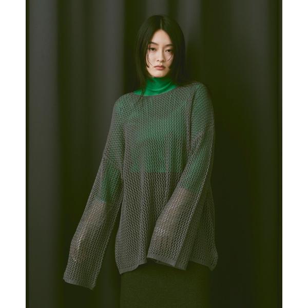 『セール実施中』参考価格：4，400円発売時期：2023年02月コンディション：A（使用感なし）数回使用した程度で使用感が感じられないアイテム参考商品名：linen like mesh knit tops / リネンライクメッシュニットトッ...