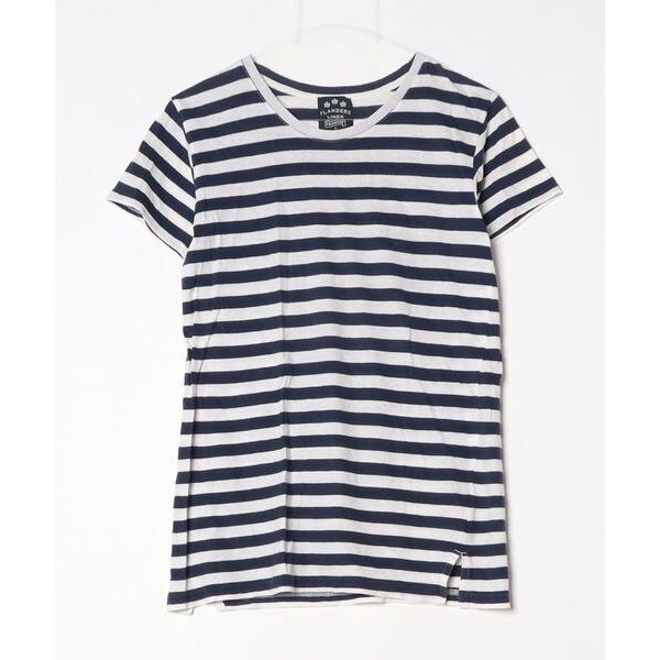 参考価格：6，820円発売時期：2014年04月コンディション：C（やや使用感あり）使用感があり、やや気になる傷や汚れがあるアイテム首周り・袖口：汚れ全体的：毛玉参考商品名：フランダースリネンコットンボーダーTシャツ参考品番：1407040...