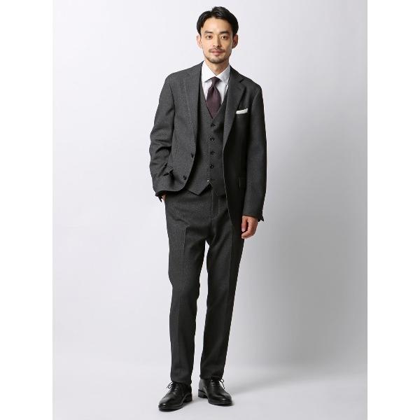 ZOZO問い合わせ番号:99829030ショップ:SUIT SQUARE，スーツスクエアブランド:SUIT SQUARE，スーツスクエア商品名:スマみえテーパードパンツ ウォッシャブル ストレッチ CROSS MOVA バーズアイカテゴリ:...