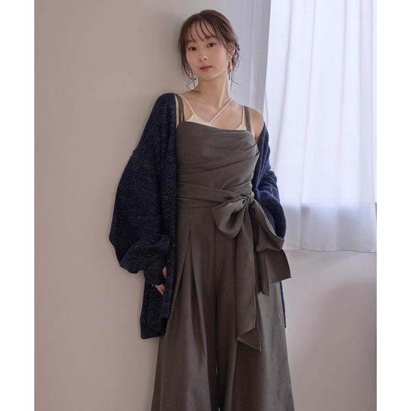 ZOZO問い合わせ番号:99859386ショップ:mideal，マイディールブランド:mideal，マイディール商品名:drape design combinaison / ドレープデザインコンビネゾンカテゴリ:オールインワン・サロペット&...