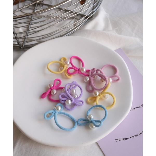 『タイムセール実施中』ZOZO問い合わせ番号:99859561ショップ:RiNc，リンクブランド:Bambin，ボンバン商品名:【 Bambin / ボンバン 】 リボン ハート ヘアゴム  10個セットカテゴリ:ヘアアクセサリー>ヘ...