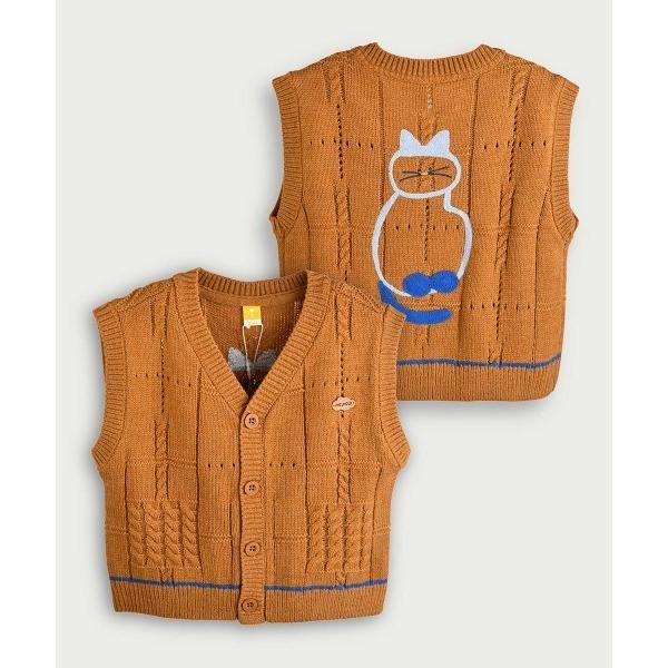 『セール実施中』ZOZO問い合わせ番号:99859843ショップ:moimoln，モイモルンブランド:moimoln，モイモルン商品名:キャットカラーニットベストカテゴリ:トップス>ベストブランド品番:M254VEB18P素材:本体：...