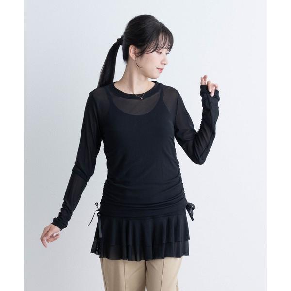 ZOZO問い合わせ番号:99860845ショップ:Sweet Mommy，スウィートマミーブランド:SweetMommy，スウィートマミー商品名:シャーリングシアートップス セット　[チュールトップス/フリルキャミ]カテゴリ:ママ＆ベビー&...