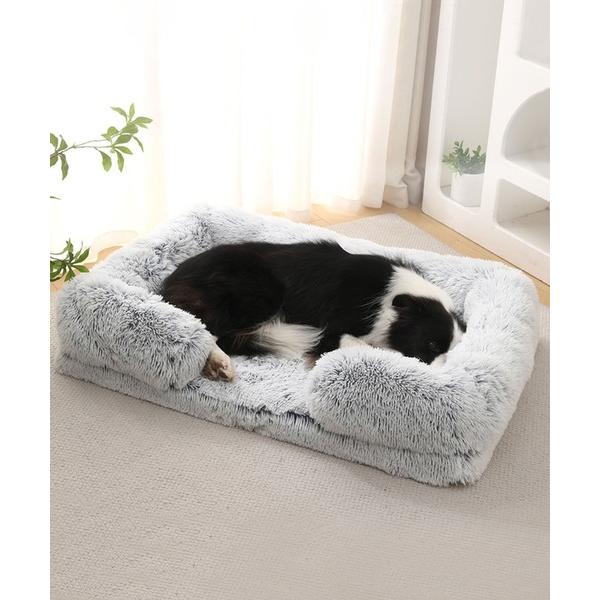 『タイムセール実施中』※このアイテムは返品・交換対象外商品です。ZOZO問い合わせ番号:99860999ショップ:aimoha，アイモハブランド:aimoha，アイモハ商品名:ふわもこソファ風　ペットベッドカテゴリ:ペットグッズ>ペッ...