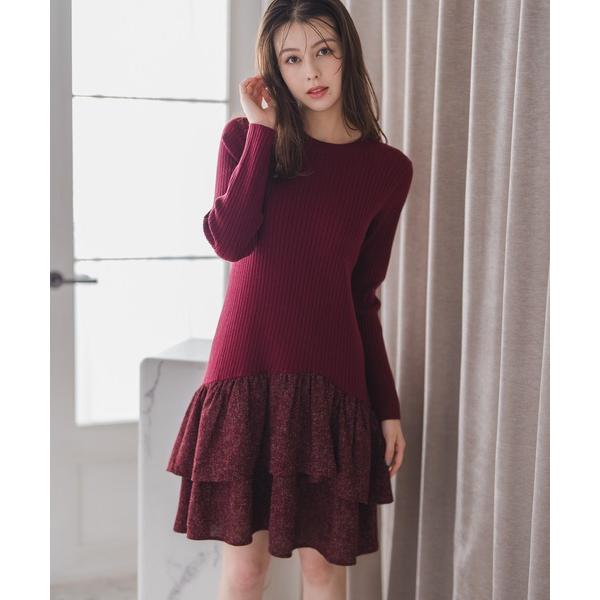 『タイムセール実施中』ZOZO問い合わせ番号:99861559ショップ:MISCH MASCH，ミッシュ マッシュブランド:MISCH MASCH，ミッシュマッシュ商品名:2025秋冬新作 ツイードドッキングミニワンピースカテゴリ:ワンピー...