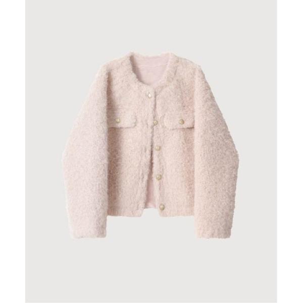 ZOZO問い合わせ番号:99862354ショップ:P L U M STORE，プラム ストアブランド:LA POMME petit，ラポミ・プチ商品名:Elegant Golden Button Fur Coatカテゴリ:ジャケット/アウタ...