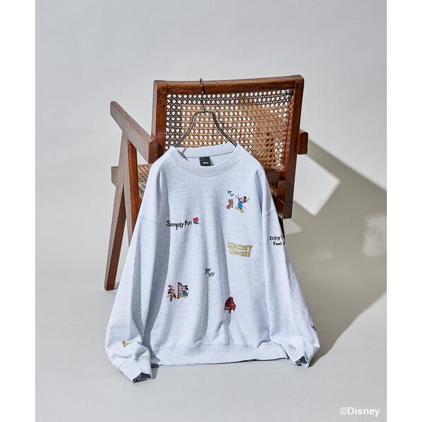 ZOZO問い合わせ番号:99893019ショップ:FREAK'S STORE，フリークスストアブランド:FREAK'S STORE，フリークスストア商品名:＜新色追加＞【MICKEY MOUSE】レトロ 刺繍スウェット/ミッキーマウスカテゴ...