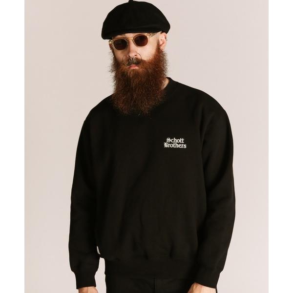 ZOZO問い合わせ番号:99893160ショップ:SCHOTT，ショットブランド:schott，ショット商品名:Schott/ショット/B.S  CREW SWEAT/ブラックシープ クルーネック スウェットカテゴリ:トップス>スウェ...