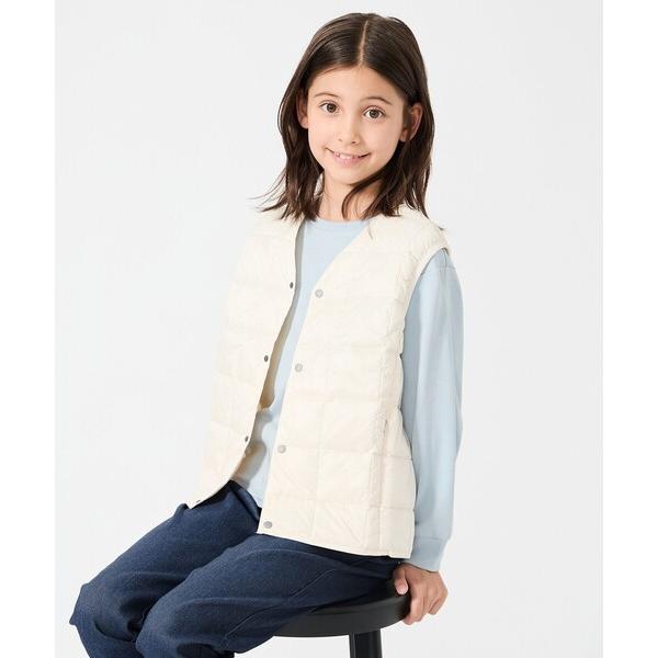 ZOZO問い合わせ番号:99895949ショップ:UNFILO，アンフィーロブランド:UNFILO，アンフィーロ商品名:【120-150cm】TAION Vネック ダウンベスト(UNISEX)カテゴリ:ジャケット/アウター>ダウンベス...