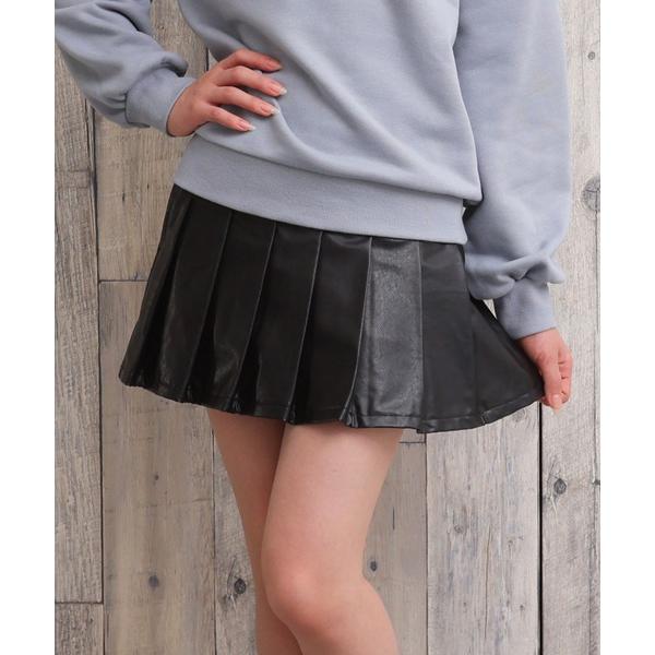 『タイムセール実施中』ZOZO問い合わせ番号:99897413ショップ:BABYDOLL，ベビードールブランド:PINKHUNT，ピンクハント商品名:PINKHUNT ピンクハント フェイクレザープリーツスカート 1078Kカテゴリ:スカー...
