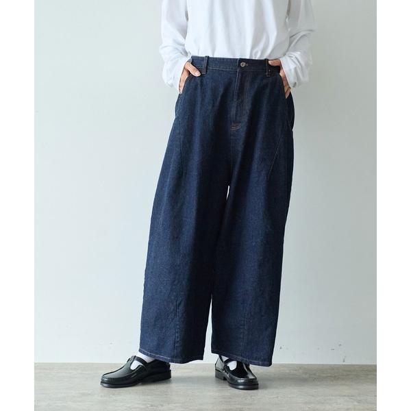 ZOZO問い合わせ番号:99899504ショップ:bulle de savon，ビュルデサボンブランド:yuni，ユニ　，bulle de savon，ビュルデサボン商品名:10oz denim cocoon パンツカテゴリ:パンツ>...