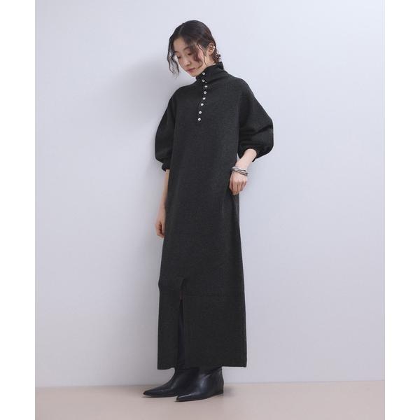 ZOZO問い合わせ番号:99900008ショップ:ADAM ET ROPE'，アダムエロペブランド:ADAM ET ROPE'，アダムエロペ商品名:【WEB限定】2WAYニットポロワンピースカテゴリ:ワンピース/ドレス>ワンピースブラ...