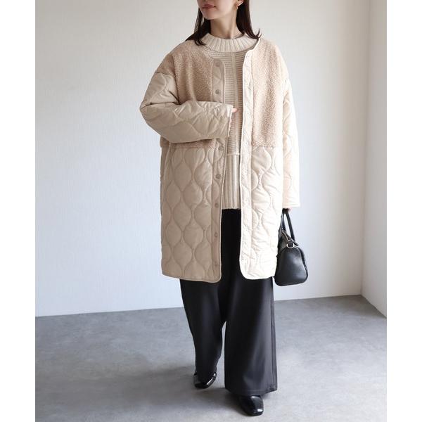 『タイムセール実施中』ZOZO問い合わせ番号:99900267ショップ:Bonjour Sagan，ボンジュールサガンブランド:sin.ca，シンカ商品名:ボアキルトコートカテゴリ:ジャケット/アウター>ノーカラーコートブランド品番:...