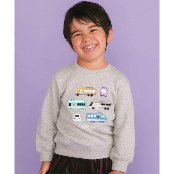 『タイムセール実施中』ZOZO問い合わせ番号:99931551ショップ:BEBE ONLINE STORE，ベベ オンラインストアブランド:SLAP SLIP，スラップスリップ商品名:電車がいっぱいワクワクトレーナー(80~130cm)カテ...