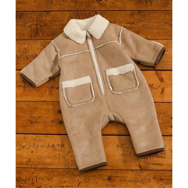 『セール実施中』※このアイテムは返品・交換対象外商品です。ZOZO問い合わせ番号:99931665ショップ:F.O.Online Store，エフオーオンラインストアブランド:BREEZE，ブリーズ商品名:Bpop ムートンジャンプスーツカ...