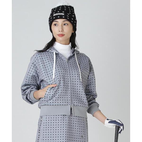 『セール実施中』ZOZO問い合わせ番号:99932048ショップ:the HOUSE，ザハウスブランド:PEARLY GATES，パーリーゲイツ商品名:【PEARLY GATES】ダブルフェイス フルジップフーディ ＜ミニドット柄＞カテゴリ...