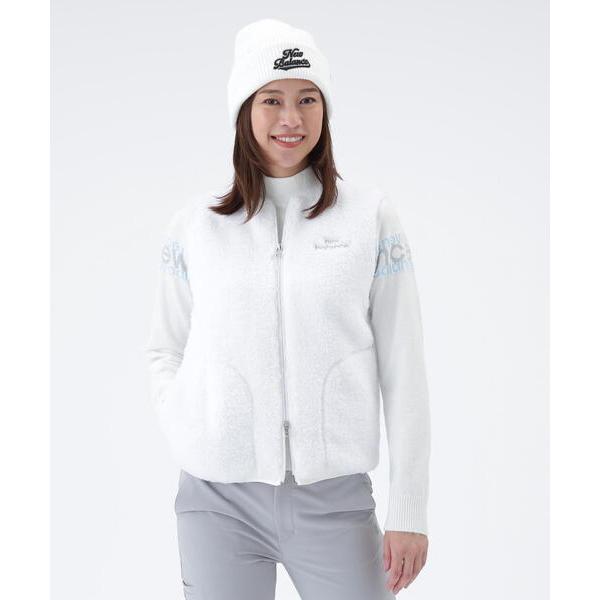 『セール実施中』ZOZO問い合わせ番号:99932197ショップ:the HOUSE，ザハウスブランド:New Balance Golf，ニューバランスゴルフ商品名:【new balance golf】フルジップ ボア ベスト (WOMEN...