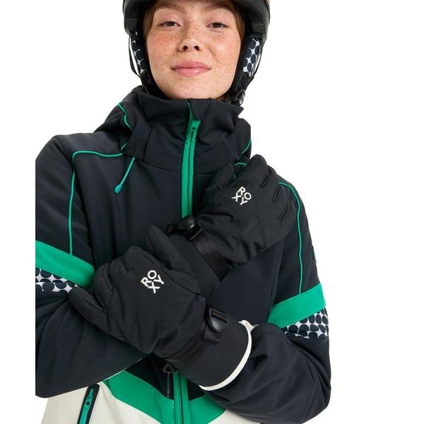ZOZO問い合わせ番号:99932349ショップ:ROXY/QUIKSILVER，ロキシー/クイックシルバーブランド:ROXY，ロキシー商品名:ROXY JETTY SOLID GLO/ロキシースキースノーボードウェア(手袋・グローブ)カテ...