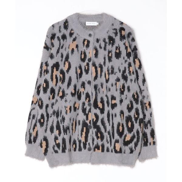 『セール実施中』ZOZO問い合わせ番号:99933047ショップ:Auntie Rosa，アンティローザブランド:BLANK HOTEL，ブランクホテル商品名:Fuzzy Leopard Crewneck Knit Cardigan / シ...