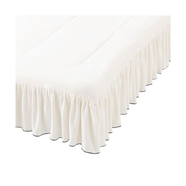 『セール実施中』ZOZO問い合わせ番号:99933343ショップ:Francfranc，フランフランブランド:Francfranc，フランフラン商品名:【あったか寝具】WARMY しっとり アルガンオイル加工 フリル ベッドパッド セミダブ...