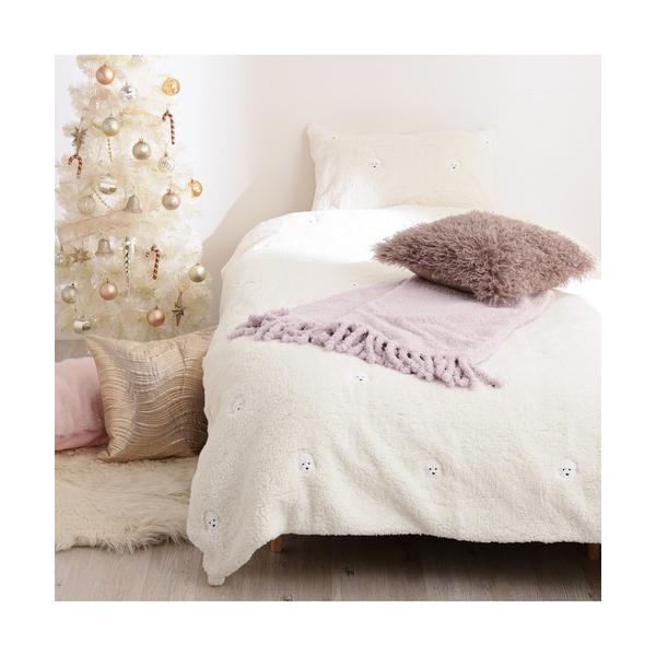 『セール実施中』ZOZO問い合わせ番号:99933349ショップ:Francfranc，フランフランブランド:Francfranc，フランフラン商品名:【あったか寝具】WARMY もこもこ プードル×ボア 掛け布団カバー ダブル アイボリー...