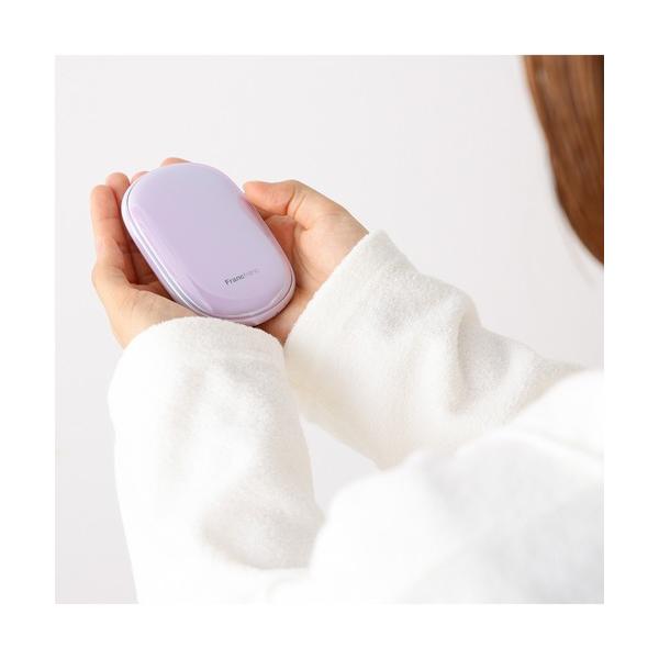 『セール実施中』ZOZO問い合わせ番号:99933383ショップ:Francfranc，フランフランブランド:Francfranc，フランフラン商品名:【2025年モデル】繰り返し使えるカイロ オーロラ パープル typeC対応 充電式 モ...