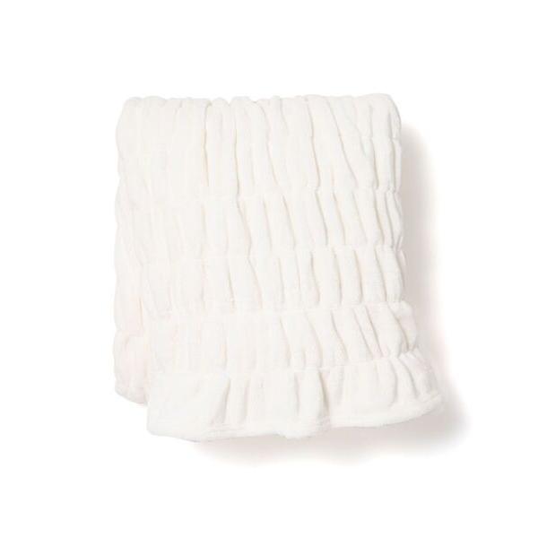 『セール実施中』ZOZO問い合わせ番号:99933397ショップ:Francfranc，フランフランブランド:Francfranc，フランフラン商品名:フラッフィーリップル スロー（ひざ掛け） 1700×1300 アイボリーカテゴリ:インテ...