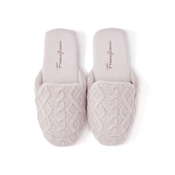 『セール実施中』ZOZO問い合わせ番号:99933413ショップ:Francfranc，フランフランブランド:Francfranc，フランフラン商品名:ケーブルニット ルームシューズ ライトピンクカテゴリ:インテリア>ルームシューズ/...