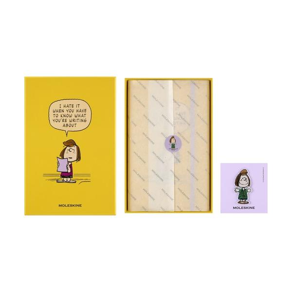 ZOZO問い合わせ番号:99934006ショップ:MOLESKINE，モレスキンブランド:MOLESKINE，モレスキン商品名:ピーナッツ ペパーミント・パティ ノート ボックス付き ハードカバー ラージサイズ (横13cm×縦21cm) ...