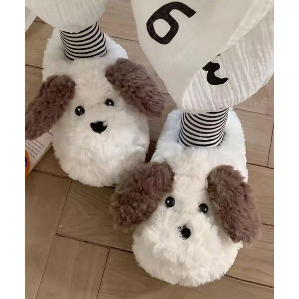ZOZO問い合わせ番号:99934216ショップ:Port，ポートブランド:Sowel.，ソエル，Port，ポート商品名:【 Sowel. / ソエル 】 もこもこ ワンちゃん ルームシューズ #カテゴリ:インテリア>ルームシューズ/...