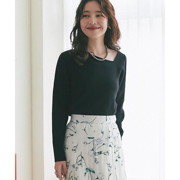 『セール実施中』ZOZO問い合わせ番号:99934859ショップ:La boutique BonBon，ラブティックボンボンブランド:La boutique BonBon，ラブティックボンボン商品名:アンゴラタッチアシメネックニットカテゴリ...