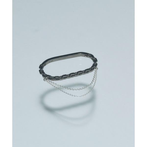 ZOZO問い合わせ番号:99935071ショップ:and cloud，アンドクラウドブランド:and cloud，アンドクラウド商品名:Drape Chain Double Ringカテゴリ:アクセサリー>リングブランド品番:5410...
