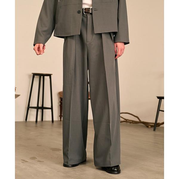 『セール実施中』ZOZO問い合わせ番号:99936823ショップ:CREO STORE，クレオストアブランド:Forte（フォルテ），フォルテ商品名:Riveted Baggy Slacks/リベットバギースラックス/セットアップ着用可能カ...