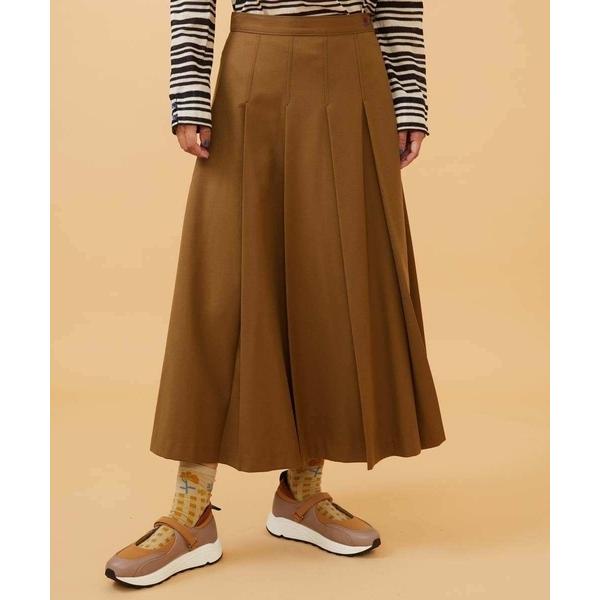 『セール実施中』ZOZO問い合わせ番号:99967544ショップ:Jocomomola，ホコモモラブランド:Jocomomola，ホコモモラ商品名:Pliegues ワンポイント刺繍プリーツスカートカテゴリ:スカート>スカートブランド...