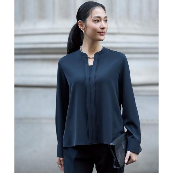 ZOZO問い合わせ番号:99968222ショップ:ICB，アイシービーブランド:ICB，アイシービー商品名:Fied キーネック ブラウスカテゴリ:トップス>シャツ/ブラウスブランド品番:BLCYLM0010素材:ネイビー/ブラック/...