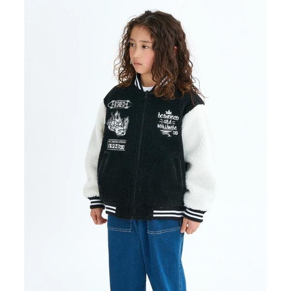 ZOZO問い合わせ番号:99968324ショップ:DC SHOES，ディーシーブランド:DC SHOES，ディーシーシューズ商品名:25 KD REVERSIBLE STA/DCキッズリバーシブルボアブルゾンカテゴリ:ジャケット/アウター&...