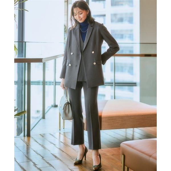 『タイムセール実施中』ZOZO問い合わせ番号:99968488ショップ:nissen，ニッセンブランド:7days Life Styling，セブンデイズライフスタイリング商品名:【レディーススーツ】ダブルブレストジャケット3点セットスーツ...